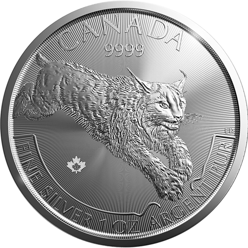 Pre-Owned 2017 Canadian Lynx 1oz Silver Coin - VAT Free | Pre-Owned ...