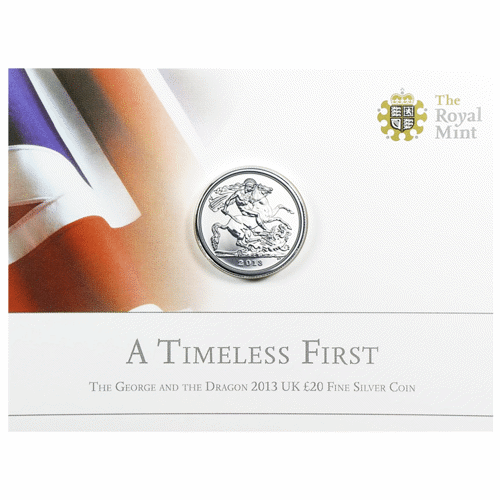 Pre-Owned 2013 UK 'A Timeless First' £20 Fine Silver Coin - Carded ...
