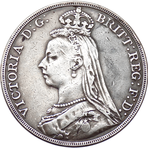 Pre-Owned 1889 UK Queen Victoria Silver Crown- VAT Free | Pre-Owned ...