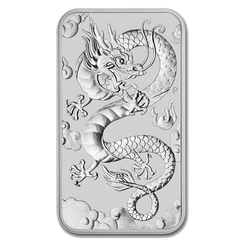 Pre-Owned 2019 Australian Dragon Rectangular 1oz Silver Coin - VAT Free ...