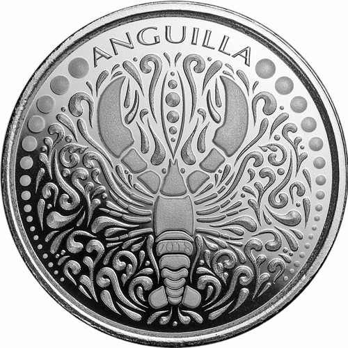 Pre-owned 2018 Anguilla Lobster 1oz Silver Coin - VAT Free | Out Of ...