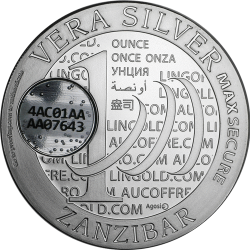 Pre-Owned 2015 Zanzibar Vera Silver Max Secure 1oz Silver Coin - VAT Free | Pre-Owned ...