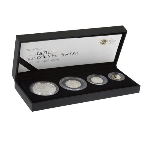 Pre-Owned 2008 UK Britannia Proof Silver 4-Coin Set - VAT Free | Pre ...