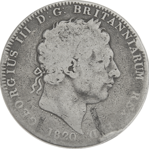 Pre-Owned UK 1820 George III Silver Crown Coin - VAT Free | Pre-Owned ...