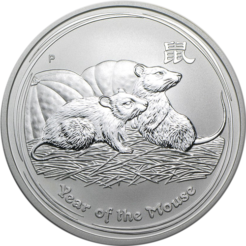 Pre-Owned 2008 Australian Lunar Mouse 1oz Silver Coin - VAT Free | Pre ...