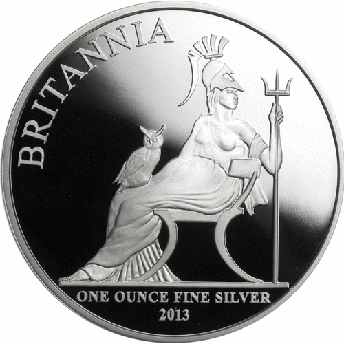 Pre-Owned 2013 UK Britannia Proof Design 1oz Silver Coin - VAT Free ...