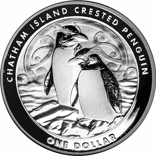 Pre-Owned 2020 Chatham Island Crested Penguin 1oz Silver Coin - VAT ...
