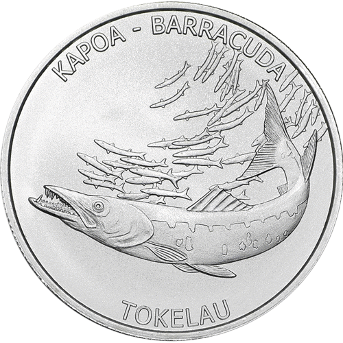 Pre-Owned 2017 Tokelau Barracuda 1oz Silver Coin - VAT Free | Out Of ...