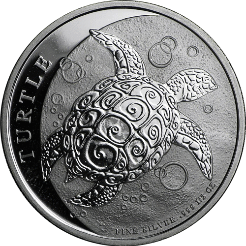Pre-Owned Niue Hawksbill Turtle 1/2oz Silver Coin - Mixed Dates - VAT ...