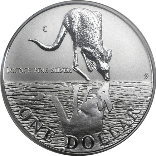 Pre-Owned 1997 Australian Kangaroo Dollar 1oz Silver Coin - VAT Free ...