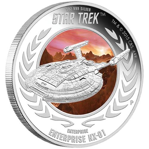 Pre-Owned 2015 Star Trek: Enterprise NX-01 1oz Silver Proof Coin - VAT ...