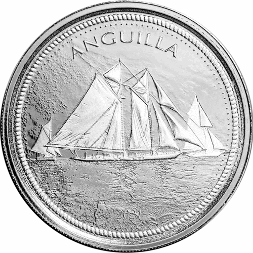 Pre-Owned 2021 Anguilla Sailing Regatta 1oz Silver Coin - VAT Free ...