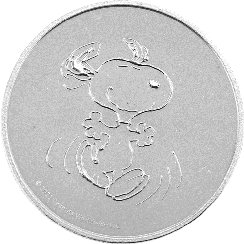 Pre-Owned 2021 Snoopy Peanuts 1oz Silver Round | Out Of Stock ...