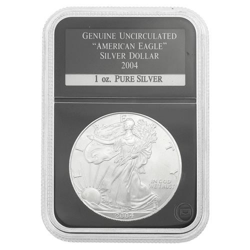 Pre-Owned 2004 USA Eagle 1oz Silver Coin - PSC - SEG-4621200419 - VAT ...