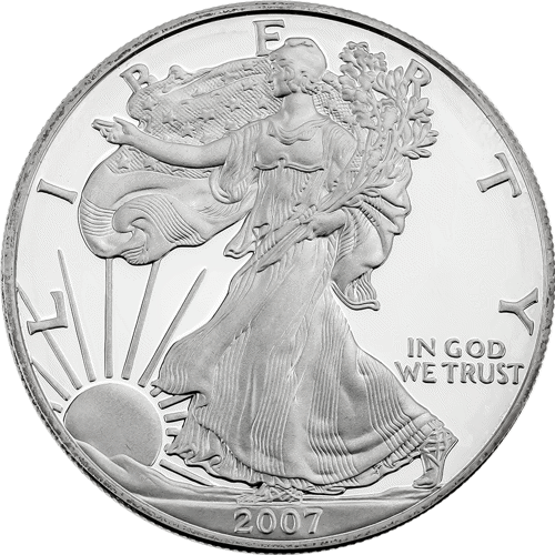 Pre-Owned 2007 USA Eagle 1oz Proof Design Silver Coin - VAT Free | Out ...