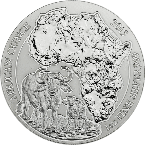 Sell Pre-Owned 2015 Rwanda African Buffalo 1oz Silver Coin - VAT Free ...