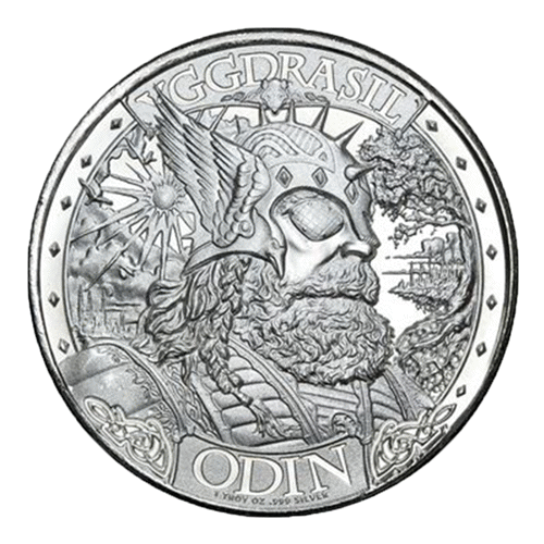 Mason Mint Mythical Cities Series: Asgard 1oz Silver Round | 1oz Silver Coins | Atkinsons Bullion