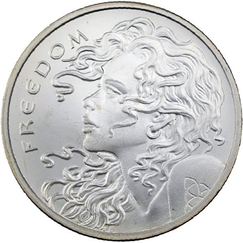 Pre-Owned 2016 Freedom Girl 1oz Silver Round | Pre-Owned | Atkinsons ...