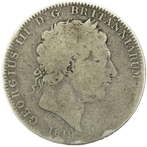 Pre-Owned 1819 UK George III Silver Crown Coin - VAT Free | Out Of ...