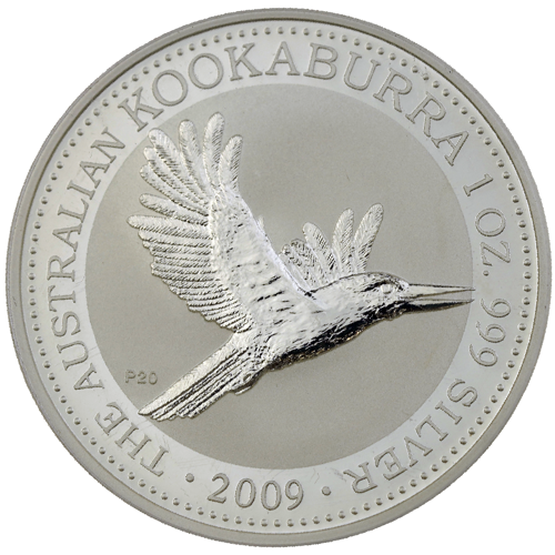 Pre-Owned 2009 Australian Kookaburra (1996 Design) 1oz Silver Coin ...