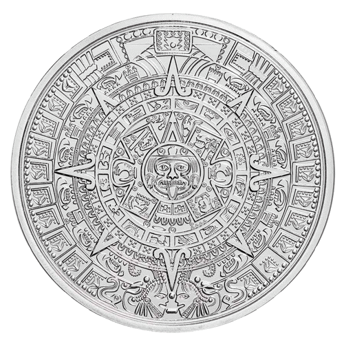 Pre-Owned Aztec Calendar 2oz Silver Round | Out Of Stock | Atkinsons ...