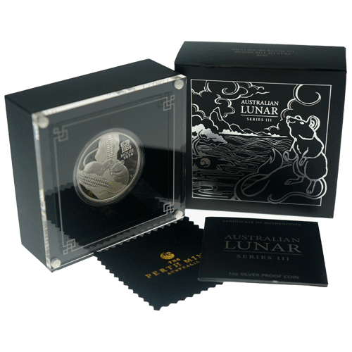 Pre-Owned 2020 Australian Lunar Mouse 1oz Proof Silver Coin - VAT Free ...