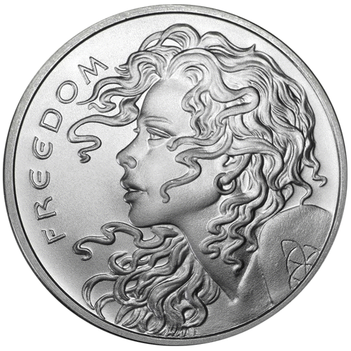 Pre-Owned 2022 Freedom Girl 1oz Silver Round | Pre-Owned | Atkinsons ...