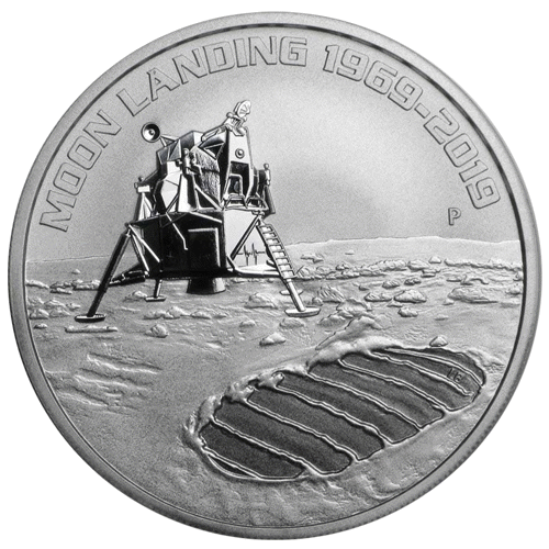 Pre-Owned 2019 Australian 50th Anniversary of the Moon Landing 1oz ...