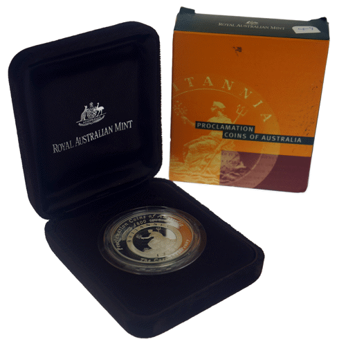 Pre-Owned 2000 Australian Proclamation 'Cartwheel Penny' 1oz Silver ...