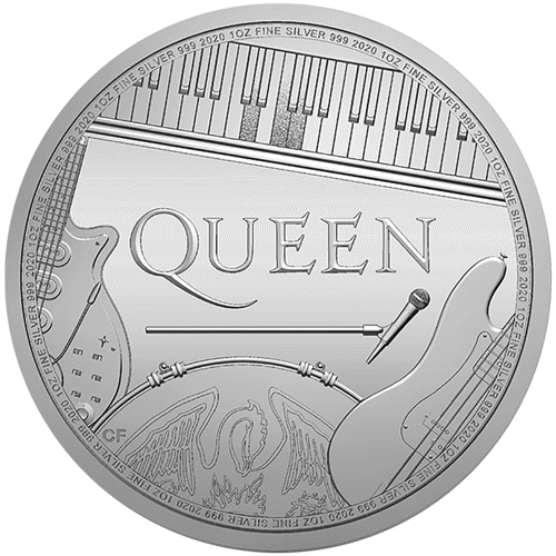 Pre-Owned 2020 UK Music Legends: Queen 1oz Silver Coin - VAT Free | Pre ...