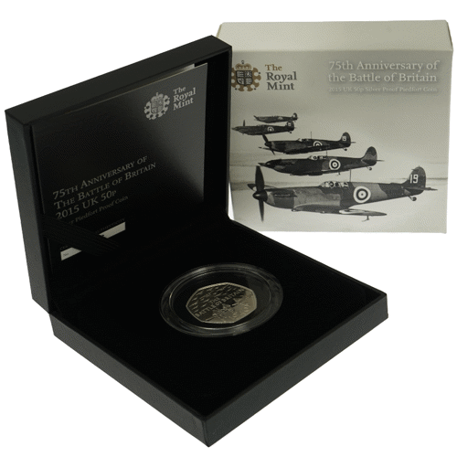 Pre-Owned 2015 UK 75th Anniversary of the Battle of Britain 50p ...