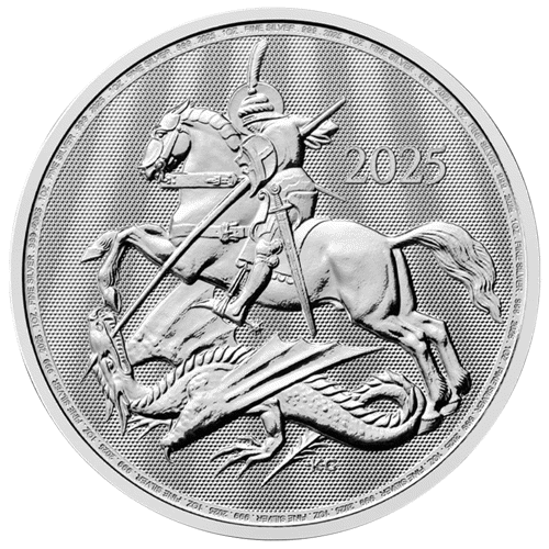 Pre-Owned UK St George and the Dragon 1oz Silver Coin - Mixed Dates ...