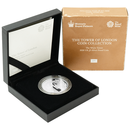 Pre-Owned 2020 Tower of London: The White Tower £5 Proof Silver Coin ...