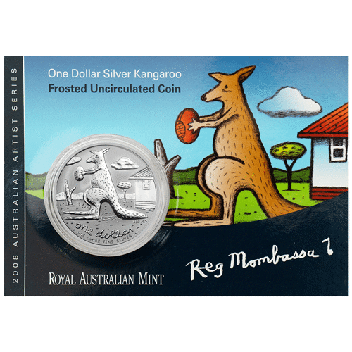 Pre-Owned 2008 Royal Australian Mint Kangaroo 1oz Silver Coin - Carded ...