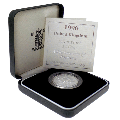 Pre-Owned 1996 'A Celebration of Football' £2 Proof Silver Coin - VAT ...
