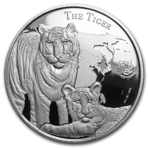 Pre-Owned 2015 Niue 'The Tiger' Endangered Silver 1oz Coin - VAT Free ...