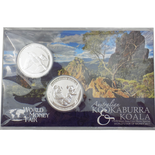 Pre-Owned 2011 Australia Kookaburra & Koala World Money Fair Exclusive ...