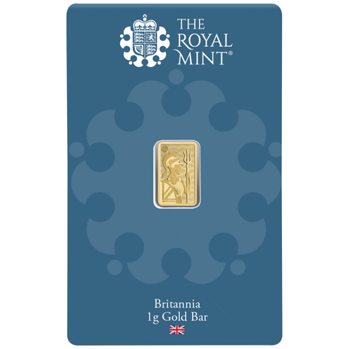 Pre-Owned The Royal Mint Secure Britannia 1g Gold Bar | Out Of Stock | Atkinsons Bullion