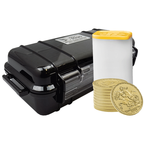 2026 UK 'Yellow Gold' Full Sovereign Gold Coin - Mini Box of 100 Coins ...
