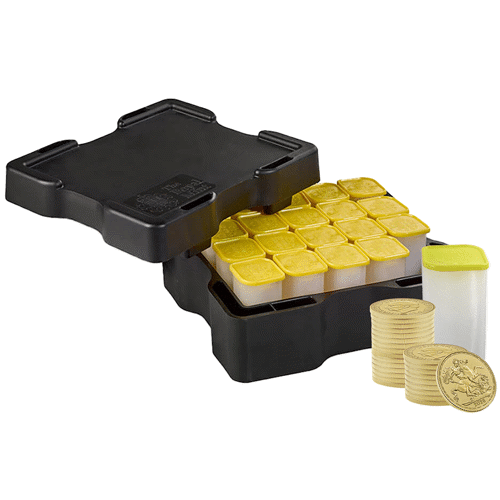 2026 UK 'Yellow Gold' Full Sovereign Gold Coin - Monster Box of 500 ...