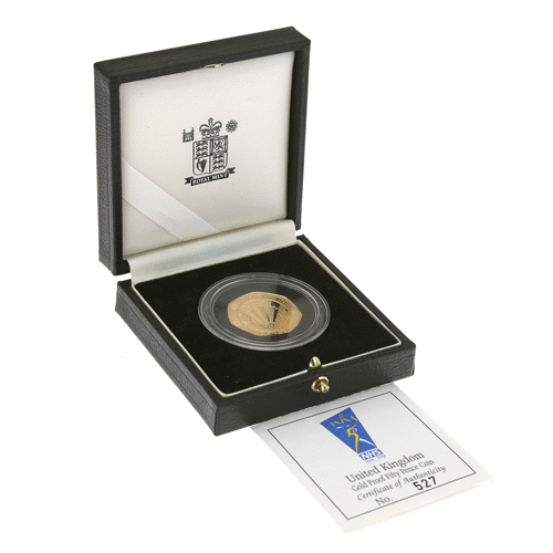 Pre-Owned 1998 UK Proof NHS 50p Gold Coin | Out Of Stock | Atkinsons ...