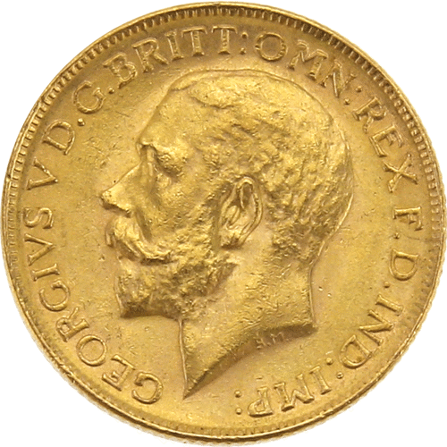 Pre-Owned 1917 Melbourne Mint George V Full Sovereign Gold Coin | Out ...