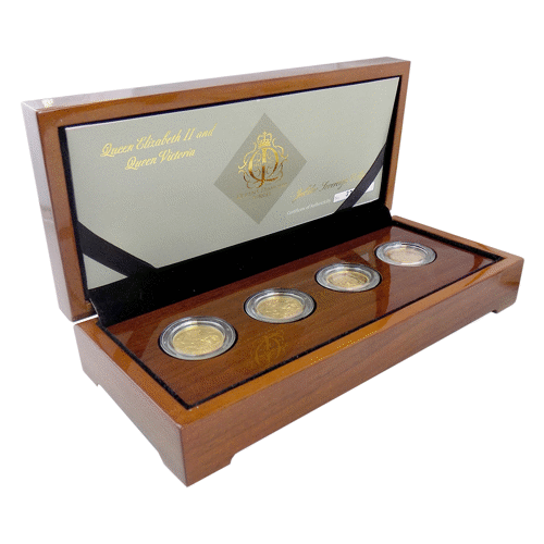 Pre-Owned UK Jubilee Four Proof Full Sovereign Gold Coin Collection ...