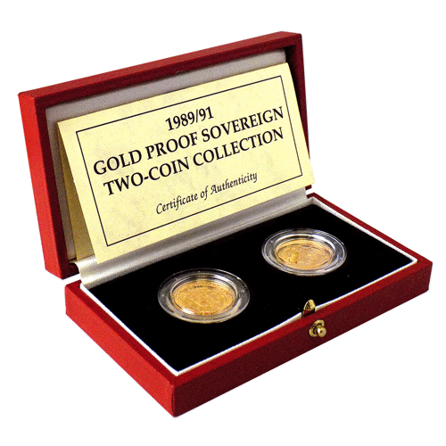 Pre-Owned 1989-1991 UK Full Sovereign Two Gold Coin Collection | Out Of ...