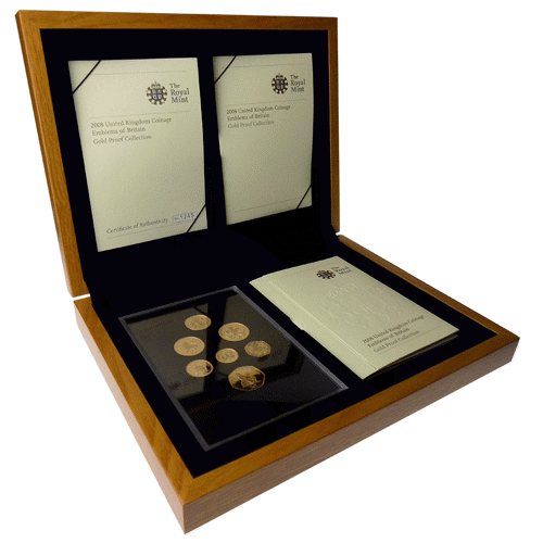 Pre-Owned 2008 UK Coinage Emblems Of Britain Gold Proof Coin Collection ...
