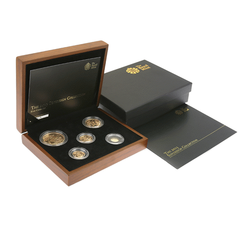 Pre-Owned 2013 UK Proof Sovereign 5 Gold Coin Collection | Out Of Stock ...