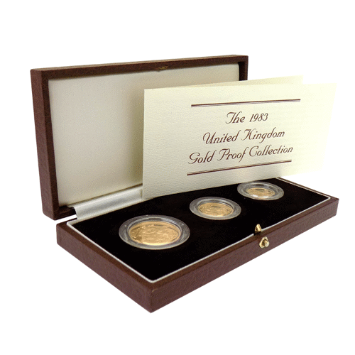 Pre-Owned 1983 UK Three Sovereign Gold Proof Coin Collection | Out Of ...