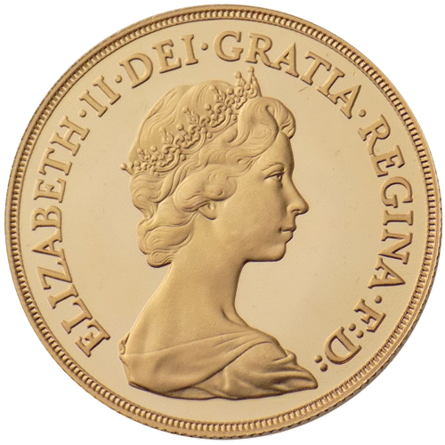 Pre-Owned 1980 UK Double Sovereign Proof Design Gold Coin | Pre-Owned ...