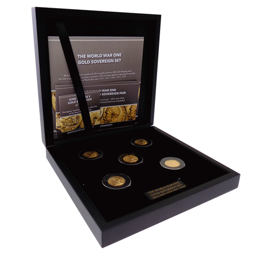 Pre-Owned 1914-1918 UK WW1 Full Sovereign Gold 5-Coin Set | Out Of ...