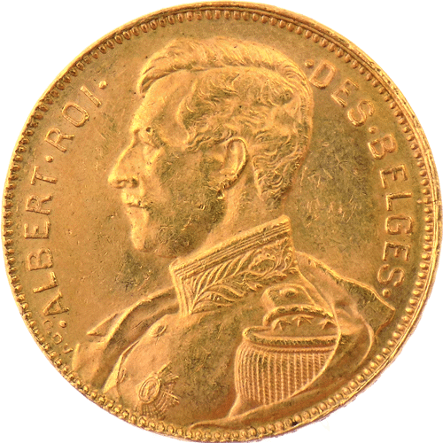 Pre-Owned 1914 Belgium Albert I 20 Franc Gold Coin | Out Of Stock ...
